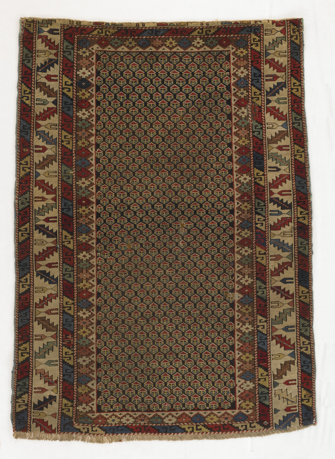 Shirvan Carpet with Field of Staggered Rows of Small Motifs - Saint ...