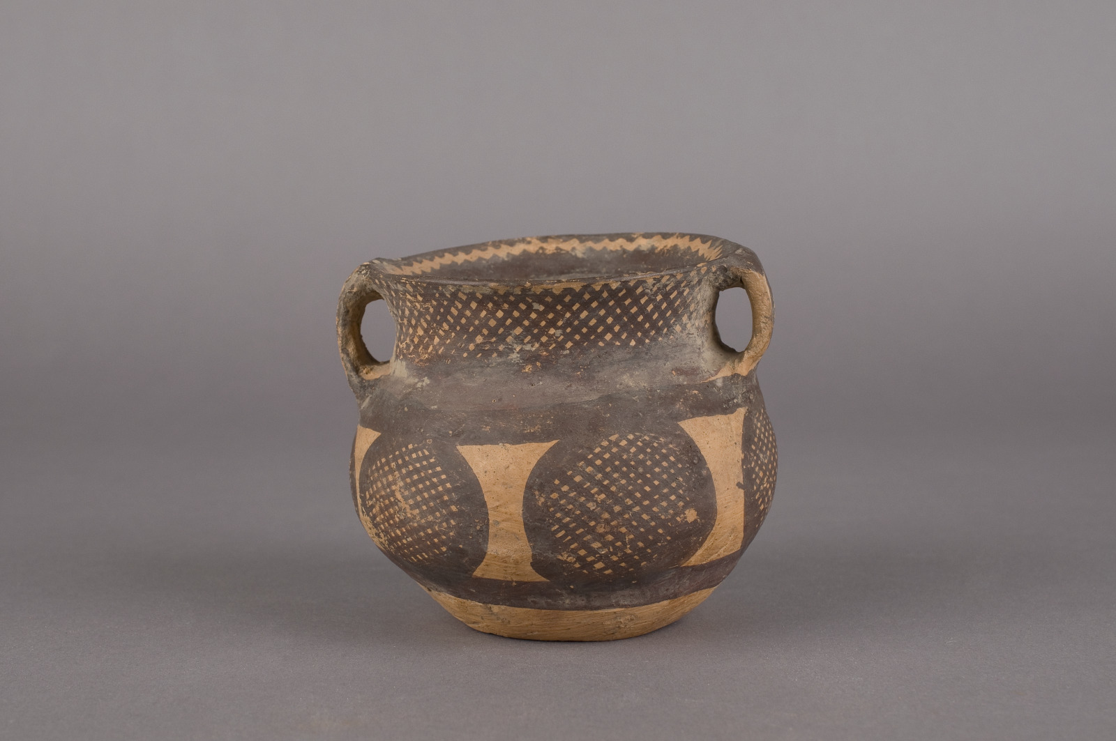 Jar (guan) with Two Loop Handles and Geometric Decoration - Saint Louis ...