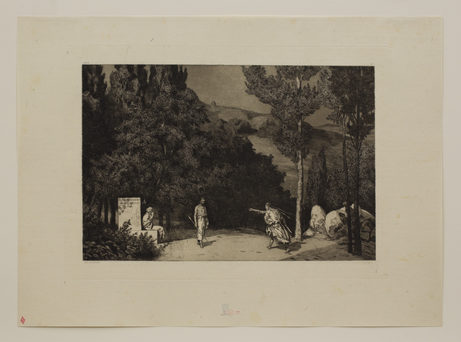 Pyramus and Thisbe III, plate 4 from the series "Rescue of Ovid's ...