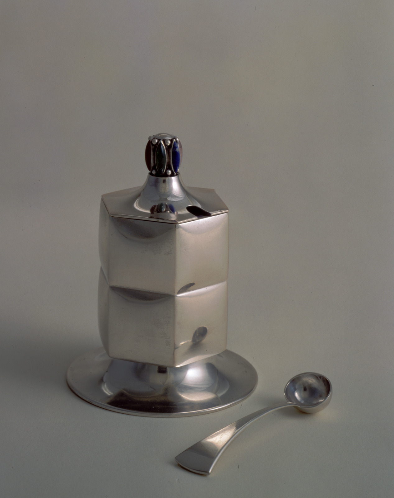 Mustard Pot and Spoon - Saint Louis Art Museum