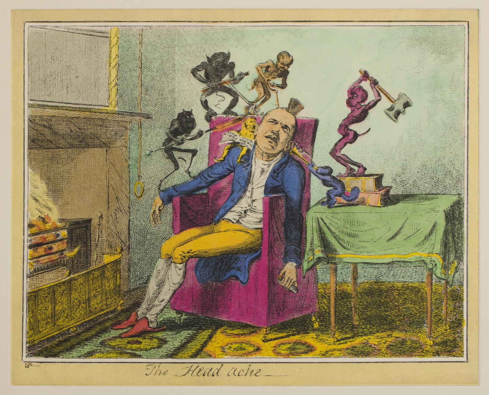 The Headache, A Print After George Cruikshank - Saint Louis Art Museum