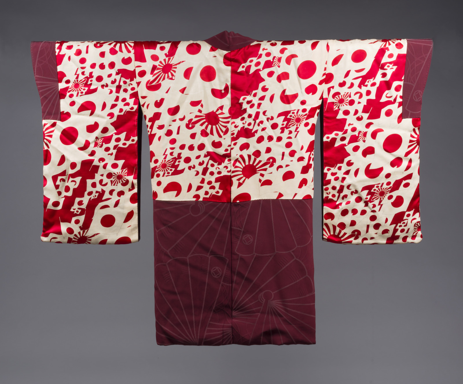 Woman's Short Jacket and Decorative Lining with Design of Japanese ...