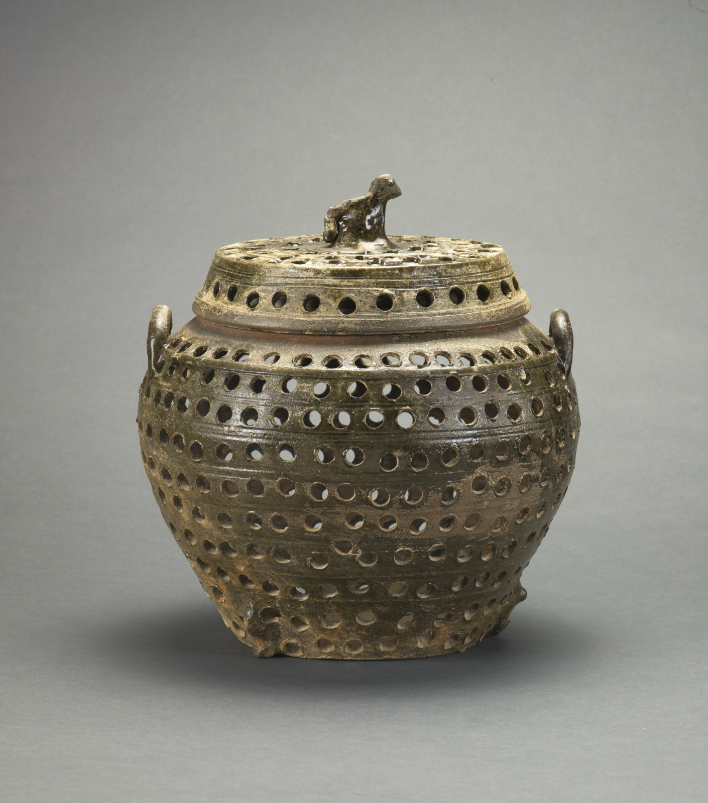 Covered Incense Jar with Openwork Decoration - Saint Louis Art Museum